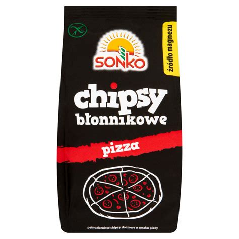 Sonko Chipsy Błonnikowe Pizza 35 G Kalorie Kj I Wartości Odżywcze Dine4fit Pl