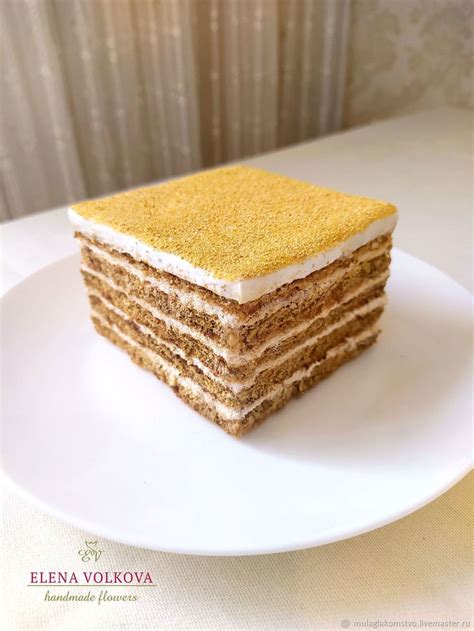 Муляж куска тортаМедовик в интернет магазине Ярмарка Мастеров по цене 2900 ₽ Sqwp6ru