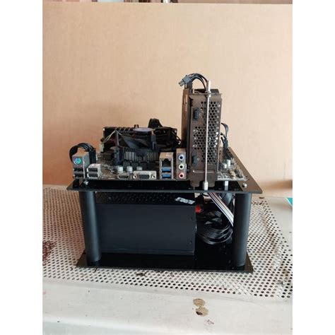 Jual Barang Ready Casing Komputer Akrilik Micro Atx Itx Open Air Pc Cpu Matx Case Shopee