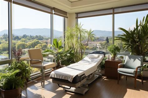 Premium Ai Image Postoperation Care Room With Scenic View
