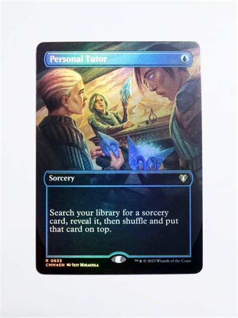 Personal Tutor Extended Foil From Commander Masters CMM MTG Proxy Magic Cardplus