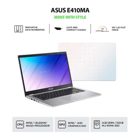 Jual Asus Vivobook 14 E410mao Fhd455 Dreamy White Di Seller Maju