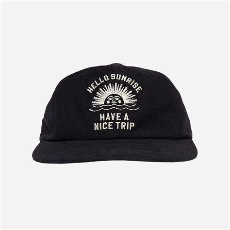 헬로선라이즈 빈티지 아치로고 릴렉스 핏 캡 블랙 Hello Sunrise Kream