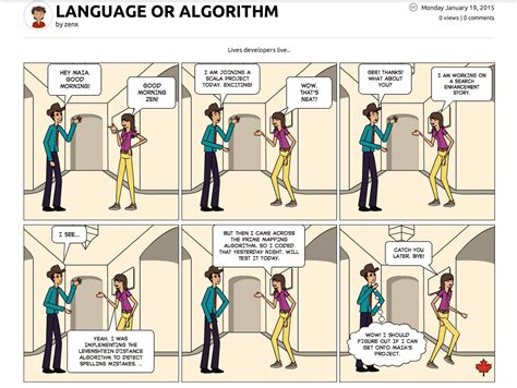 A Techie S Notebook Comic Programming Language Or The Algorithm The Choices We Sometimes Make