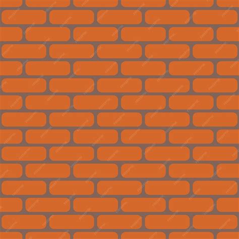 Premium Vector Brick Wall Vector Realistic Background Seamless Tile
