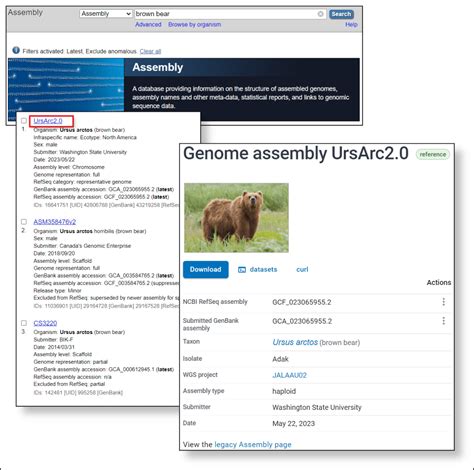 New And Improved Ncbi Datasets Genome And Assembly Pages Ncbi Insights