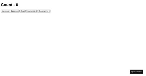 Counter With Usereducer Codesandbox