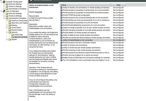 local area connection status disable button location in gpo 3 by