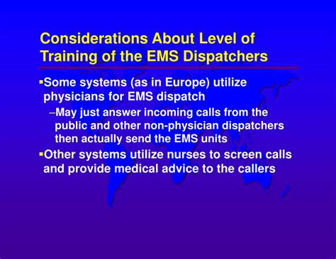Ppt Medical Dispatching Systems For Emergency Medical Services Ems Powerpoint Presentation