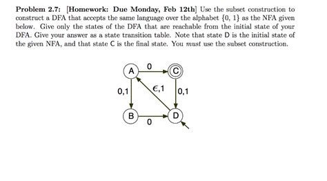 solved problem 2 7 [homework due monday feb 12th] use the