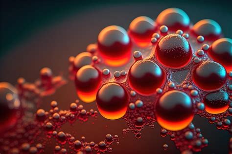 Premium Photo Colorful Hydrophobic Molecules In Super Macro Photography