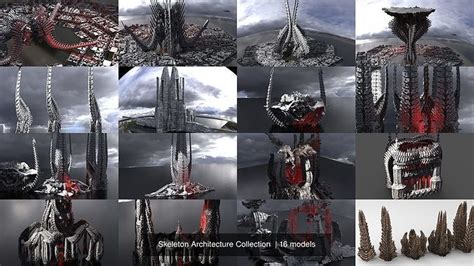 Skeleton Architecture Collection Cgtrader