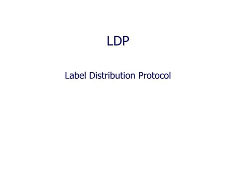 Ppt Ldp Powerpoint Presentation Free Download Id3329301