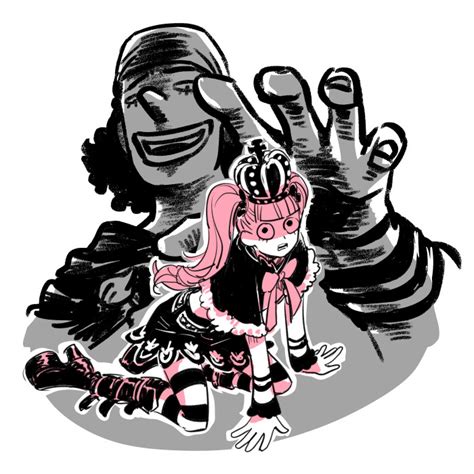 Perona Usopp One Piece Artist Request 1boy 1girl All Fours