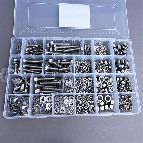 M6 M12 Assorted Fasteners Pack Stainless 540 Pieces Thomas Smith