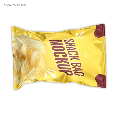 Maquette De Sachet De Collation Pour Maquette De Sac Demballage De