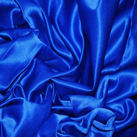 Blue Satin Fabric