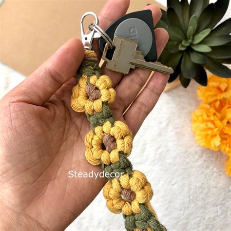 Diy Macrame Flower Pattern Video And Pdf Tutorial Boho Cute Etsy