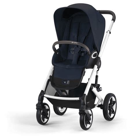 Cybex Gold Barnevogn Talos S Lux Sølv Havblå Pinkorblue No
