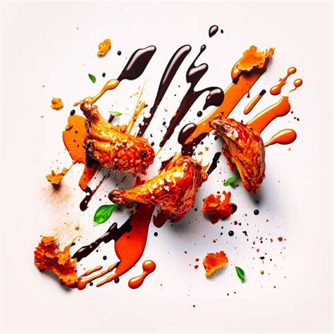 Fresh Piece Of Crispy Fried Chicken Generative Ai Stock Illustration