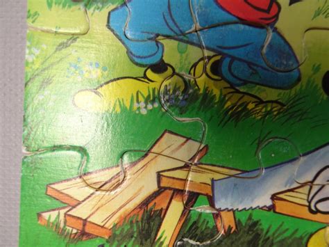 Vintage Houten Puzzel Mickey Mouse And Friends Compleet Kringwinkel