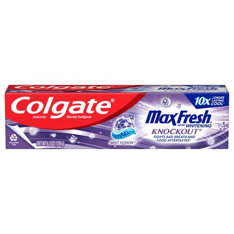 Colgate Max Fresh Anticavity Toothpaste Mint Fusion Shop Toothpaste At H E B