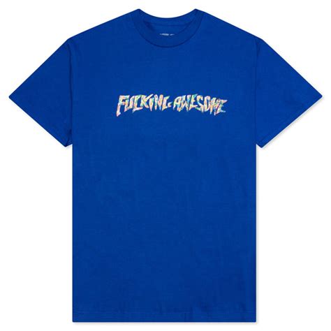 Gum Stamp Tee Cobalt Feature