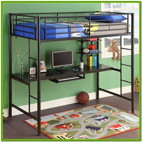 Bunk Beds With Desk Underneath Ideas Bedroom Home Decorating Ideas
