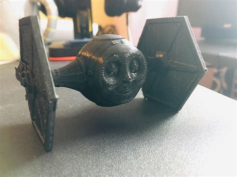 This Horrifying Thomas Tie Fighter I Printed Last Night He Came Out A