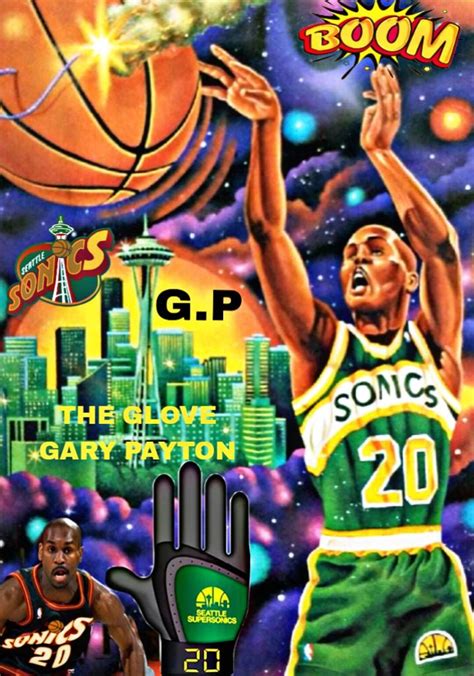 Brand New Gary Payton Kaboom Self Created Seattle Supersonics Old