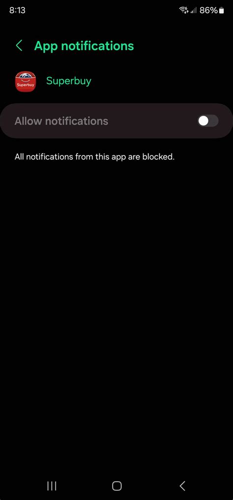 Blocked App Notifications Rsuperbuy