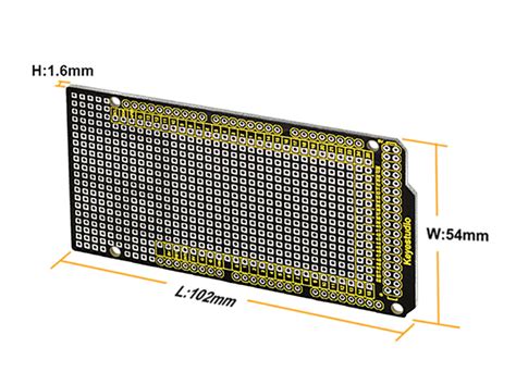 Ks0323 Keyestudio Mega2560 Prototype Circuit Breakout Board Pcb 10pcs