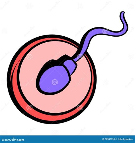 Human Sperm Cell Icon Icon Cartoon Vector Illustration Cartoondealer