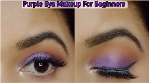 PURPLE EYE MAKEUP FOR BEGINNERS STEP BY STEP EASY AND SIMPLE EYE