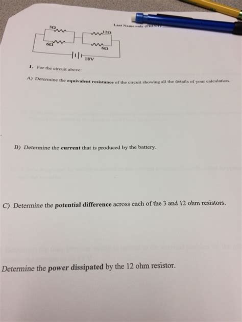 Solved For The Circuit Above Determine The Equivalent Chegg