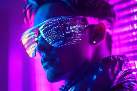 Digital Portrait Of A Woman With Circuitry And Data Premium Ai Generated Image