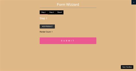 React Hook Form Wizard Form Complete Nnew Forked Codesandbox