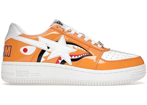 A Bathing Ape Sta Low Color Block Shark Orange