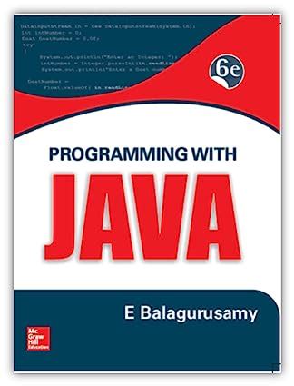 Buy Programming With Java Th Edition Book Online At Low Prices In India Programming With