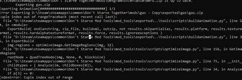 IndexError Tuple Index Out Of Range When I Changed Textures Don T