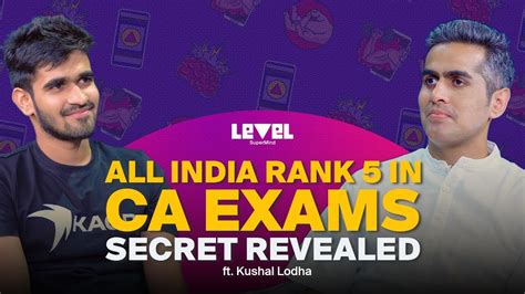 Productivity Hacks To Score All India Rank 5 In Ca Ca Exam Tips By
