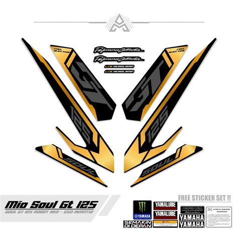 Striping MIO SOUL GT 125 MTF 13 สต กเกอร EGO AVANTIZ 125 สต กเก