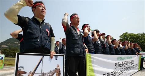 양대노총 타워크레인 노조 4일 동시 총파업