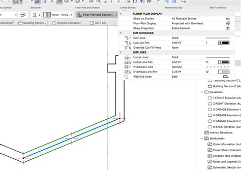 solved floor plan and section display of columns graphisoft community