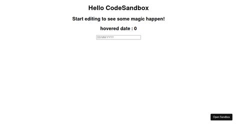 react multi date picker examples codesandbox
