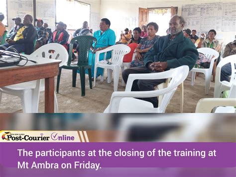 Kelua 2 Locals Trained In Disaster Management Post Courier