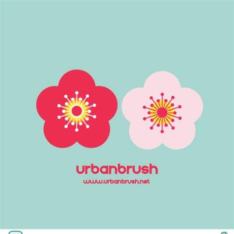 꽃배경 일러스트 Ai 무료 다운로드 Flower Background Illustration Urbanbrush
