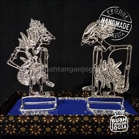 Jual Miniatur Wayang Kresna Puntadewa Lapis Perak Kerajinan Khas Kotagede Jogja Shopee Indonesia