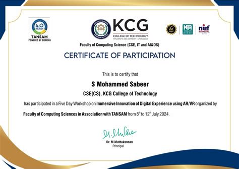 Mohammed Sabeer S On Linkedin I Had The Incredible Opportunity 🚀 To Attend A 5days Of Arvr