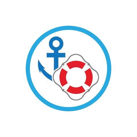 Lifebuoy Logosymbol 아이콘 벡터 템플릿 프리미엄 벡터